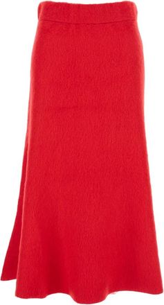Fabiana Filippi Femme, Jupes, Rouge, Taille: 38 FR Jupes Rouge Gonna