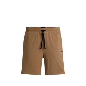 HUGO BOSS Short droit en coton m&eacute;lang&eacute;