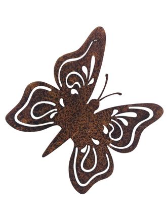 Gerry Gartendeko Schmetterling mit Dorn Metall Rost Deko