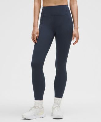 lululemon Swift Speed Leggings mit hohem Bund f&uuml;r Frauen - 64 cm - Gr&ouml;&szlig;e 14 in Club Blue