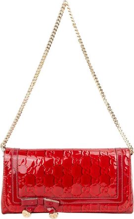 Gucci Crossbody Bags - Gucci Patent Leather GG Monogram Shoulder Bag - Gr. unisize - in Rot - f&uuml;r Damen
