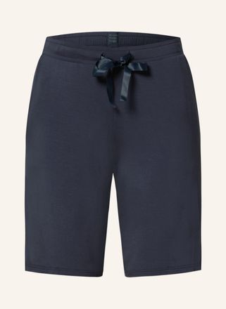 Schiesser Schlafshorts Mix+Relax blau