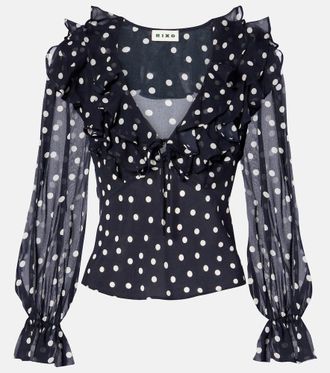 Rixo Top Lasca aus Seide