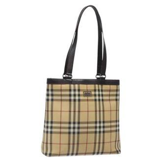 Burberry Pre-owned Cuir sacs-main - Femme - Pre-owned - Beige - Taille: ONE Size