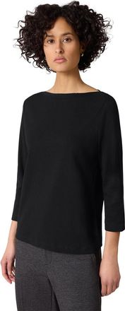 Street One Shirt in Rippstruktur Black 38