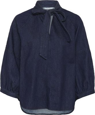 Part Two Part Two Damen Sassipw Shirt, Rinse Blue Denim, XXS