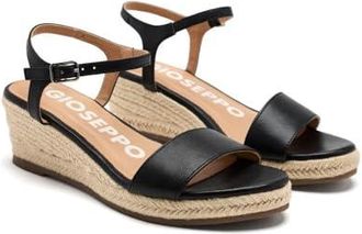 Gioseppo YALAHA Sandales compensées Espadrilles pour femme Noir 40 EU, Noir, 40 EU