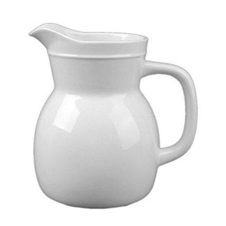 Holst Porzellan AUB 025 Porzellangie&szlig;er Krug 12 cm, wei&szlig;, 6 x 6 x 11.5 cm