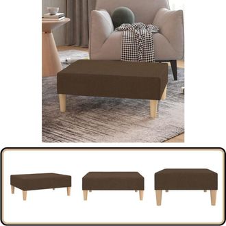 vidaXL Fußhocker Braun 78x56x32 cm Stoff - Fußhocker - Sitzsack - Beistelltisch - Lounge Möbel - Wohnzimmer Deko
