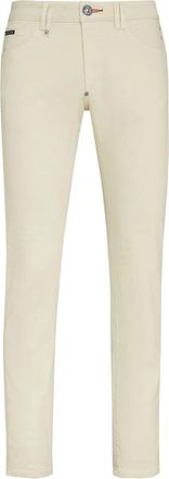 Philipp Plein Homme, Jeans, Beige, Taille: W29 Denim Super Straight Cut Istitutional