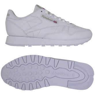 Reebok Unisex Classic Leather Sneaker,Ftwwht Ftwwht Pugry3,34 EU