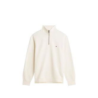 Tommy Hilfiger Sweat ample col camionneur en coton m&eacute;lang&eacute;