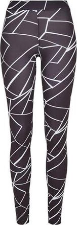 Urban Classics Legging AOP pour Femme, Noir g&eacute;om&eacute;trique, S