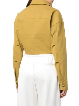 Off-white Womens Twist-Front Cropped Cargo Shirt Aw22 W