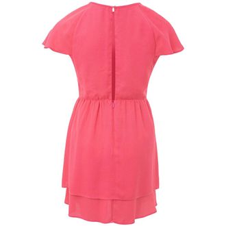 A|X Armani Exchange Viscose Ruffle-Sleeve Dress - Pink