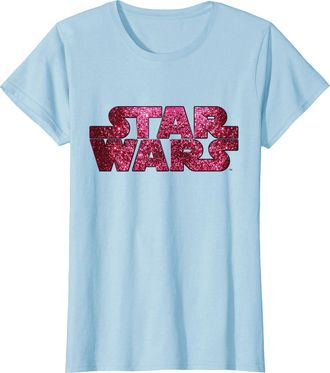Star Wars Pink Glitter Logo T-Shirt T-Shirt