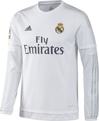 adidas Herren Ausweichtrikot Real H Jersey LS Trikot, White/Clear Grey, XXXL
