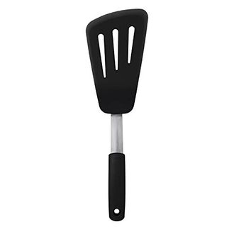 Oxo Good Grips - Spatule &agrave; omelette flexible en silicone - Spatule de cuisine longue en silicone pour cr&ecirc;pes et oeufs - Silicone, Acier inoxydable, Noir, 