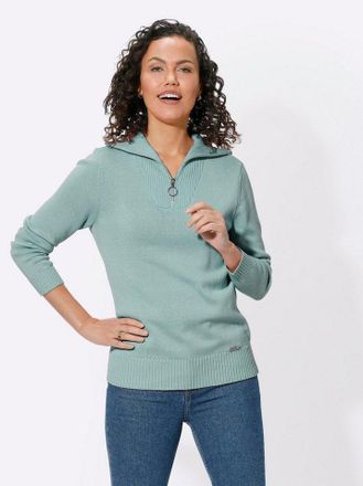 Witt Strickpullover Troyer-Pullover Langarm Jersey