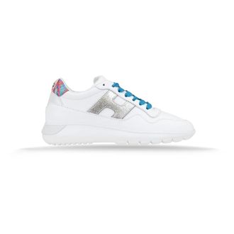 Hogan Leder Schn&uuml;rsneaker Multicolor Absatz - - Shoes - Damen - Wei&szlig; - 34 EU