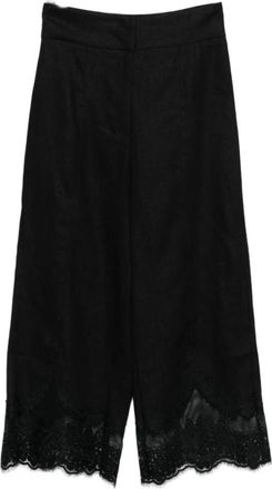 Twinset Femme, Pantalons, Noir, Taille: 36 FR Cropped Pantalons