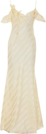 Self Portrait Maxi Robe - Jaune