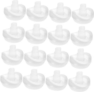 Angoily 16 Stück rutschfeste Möbelgleiter Aus Transparentem PVC Mit Antikollisionsstopfen Formstabil Geräuschreduzierend Für Tisch Und Stuhlbeine Langlebiger 