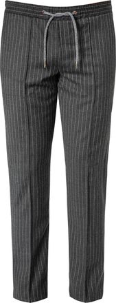 Hiltl Herren Hose grau gestreift