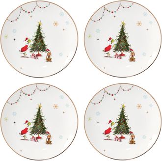 Lenox 895052 Merry Grinchmas Speiseteller-Set 4-teilig