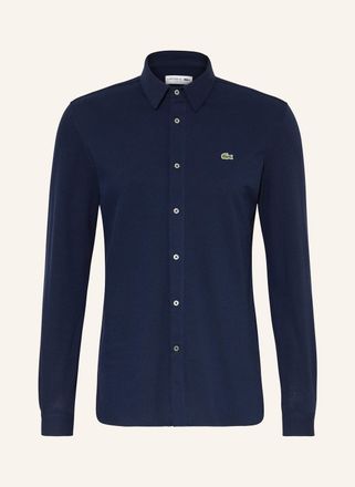 Lacoste Piqu&eacute;-Hemd Slim Fit blau