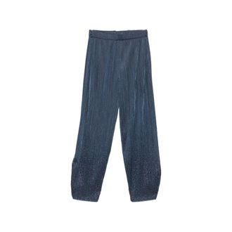 Giorgio Armani Pliss&eacute;-effect Crystal-embellished Trousers