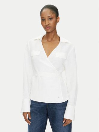 Tommy Hilfiger Hemd WW0WW44697 &Eacute;cru Regular Fit