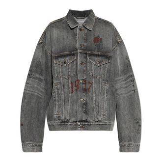 Balenciaga Denim Jacke - - Jackets - Herren - Grau - S