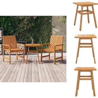 vidaXL Beistelltisch 45x45x60 cm Massivholz Akazie - Holz Tisch - Gartenm&ouml;bel - Esszimmertisch - Au&szlig;enbereich M&ouml;bel - Balkonm&ouml;bel