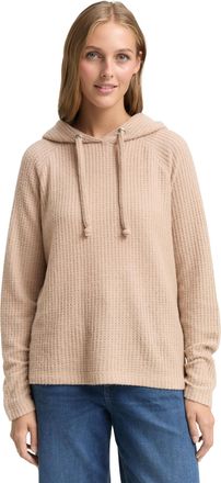 Tom Tailor Damen 1044663 Sweatshirt, 28683-Intense Beige Melange, XS