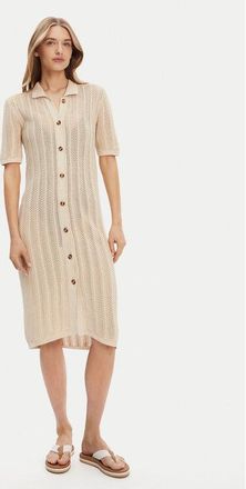 Roxy Strandkleid ERJSW03650 Beige Regular Fit