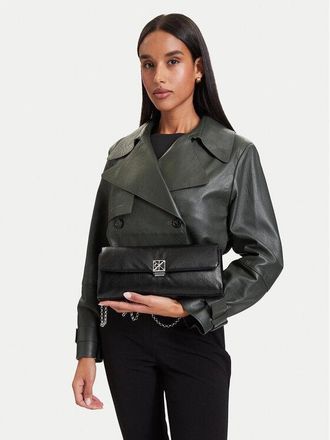 Calvin Klein Handtasche Emblem Hw Padded Clutch LV04F1240G Schwarz