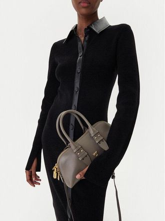 Pinko Handtasche Bowling Bag Baguette AI 25-26 PLTT 105334 A0QO Grau