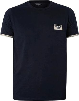 Emporio Armani Homme, Tops, Bleu, Taille: XL Piping T-shirt
