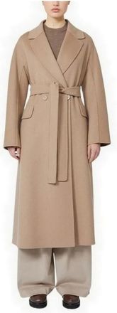 Max Mara Femme, Manteaux, Brun, Taille: 38 FR Enzo Long Coat