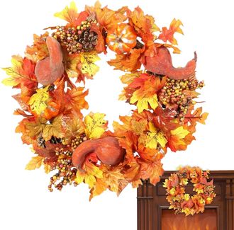 Generico Herbstkranz: Halloween-Kranz, 50,8 cm, Herbst-Riff f&uuml;r die Vordert&uuml;r, Dekoration f&uuml;r T&uuml;rkr&auml;nze, Thanksgiving, Willkommensschild