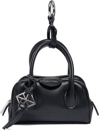 Calvin Klein Schl&uuml;sseletui Emblem Trio Mini Bag Charm LV04F1315G Schwarz