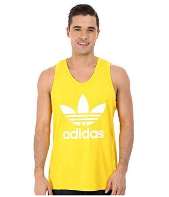 adidas Originals Hommes Trefoil Tank Top, l&uml;&brvbar;quipement, Grand Jaune