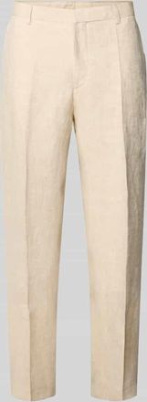 HUGO BOSS Tapered Anzughose aus reinem Leinen Modell H-PERIN
