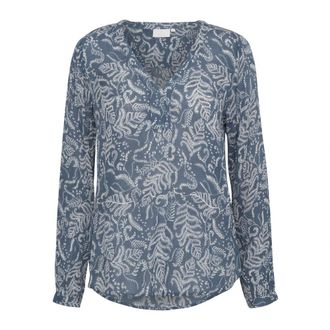Kaffe Geisa Blouse Flint Stone Top - - Blouses & Shirts - Damen - Blau - 2XL
