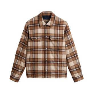 Woolrich Check Alaskan Hemdjacke - - Jackets - Herren - Braun - M