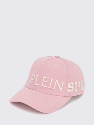 Plein Sport Casquette de baseball en coton avec visi&egrave;re et logo brod&eacute;