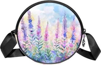 Generic Sac &agrave; bandouli&egrave;re Circle pour femme, petit sac &agrave; bandouli&egrave;re avec fermeture &eacute;clair, bretelles r&eacute;glables, sac &agrave; main rond d&eacute;contract&eacute; pour femmes et fi