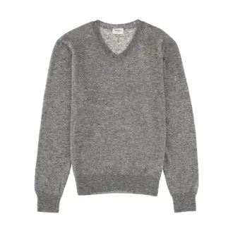 Saint Laurent Herren, Strickwaren, Grau, XLGr&ouml;&szlig;e