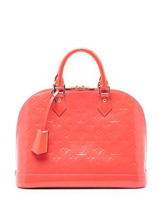 Louis Vuitton 2015 Monogram Vernis Alma PM Handtasche - Rosa